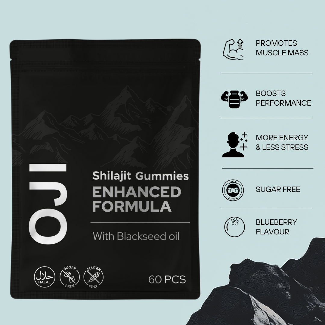 OJI Shilajit Gummies – Enhanced Testosterone & Libido Booster (Zero Su ...